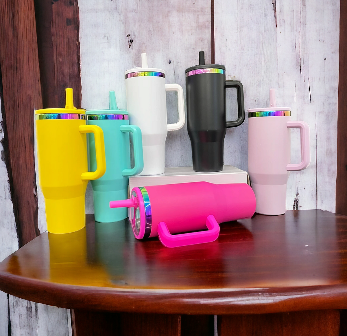 40oz Leak Proof - Rainbow Plated - Laser Ready- Tumblers – TLC Ranch ...