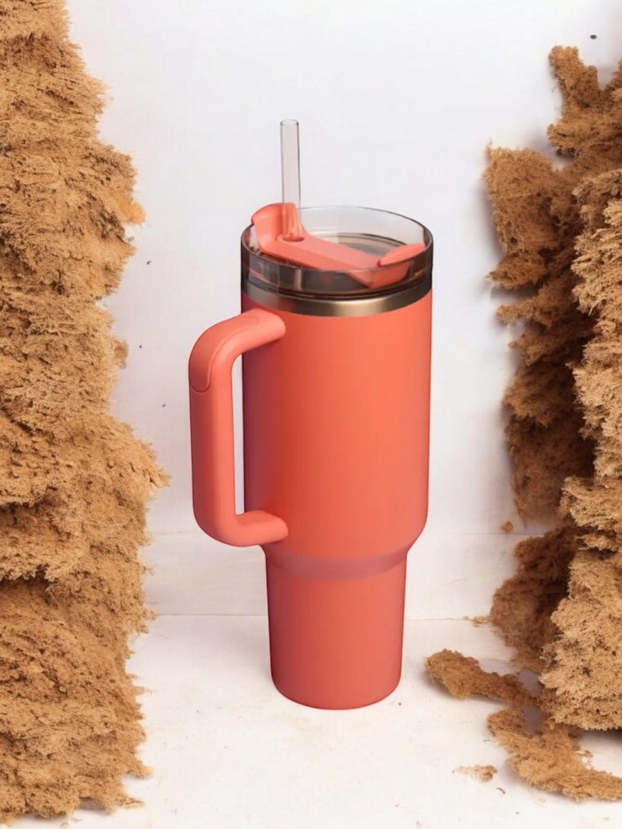 40oz Copper Plated - Maple Leaf Orange - Powder Coated - Laser Ready ...